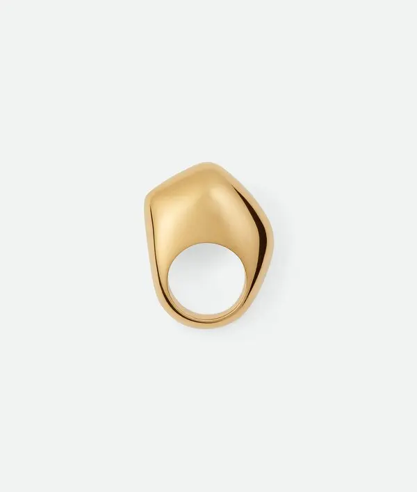 Bottega Veneta Fin Ring - Yellow Gold | Editorialist
